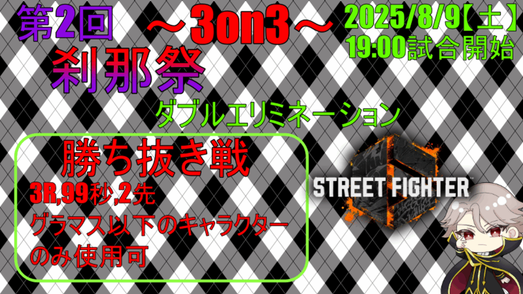 第2回 刹那祭 オンライン ストリートファイター6 SF6 - eスポーツ大会 eスポゲート eスポーツ イベント ゲーム 大会情報 e-spogate